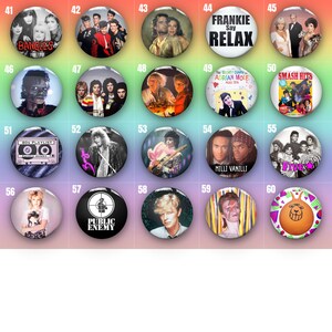 80's Pin Badge Buttons, 80 to Choose From! - Etsy UK