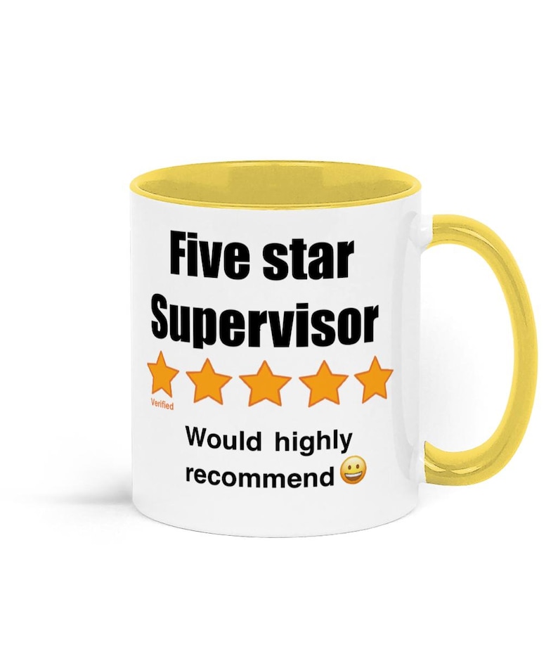 Supervisor Mug for a Five-star Work or Academic Uni Phd Supervisor - Etsy