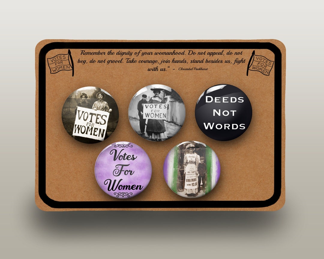 Suffragette Pin Badges | Feminist | Feminism | Women's Rights | Gift ...