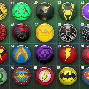 Cosplay Pin Badges, Choose From Collection or Design Your Own - Etsy