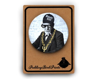 Sigmund Freud Psychology Pin - Etsy