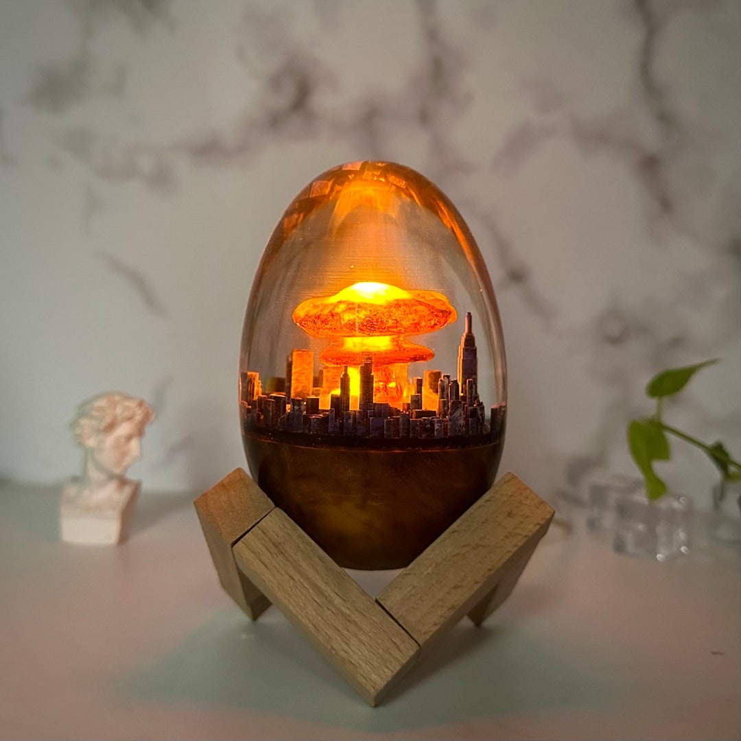 Explosion Bomb Resin Lamp, 3D Resin Led,atomic Bomb Resin Night Light ...