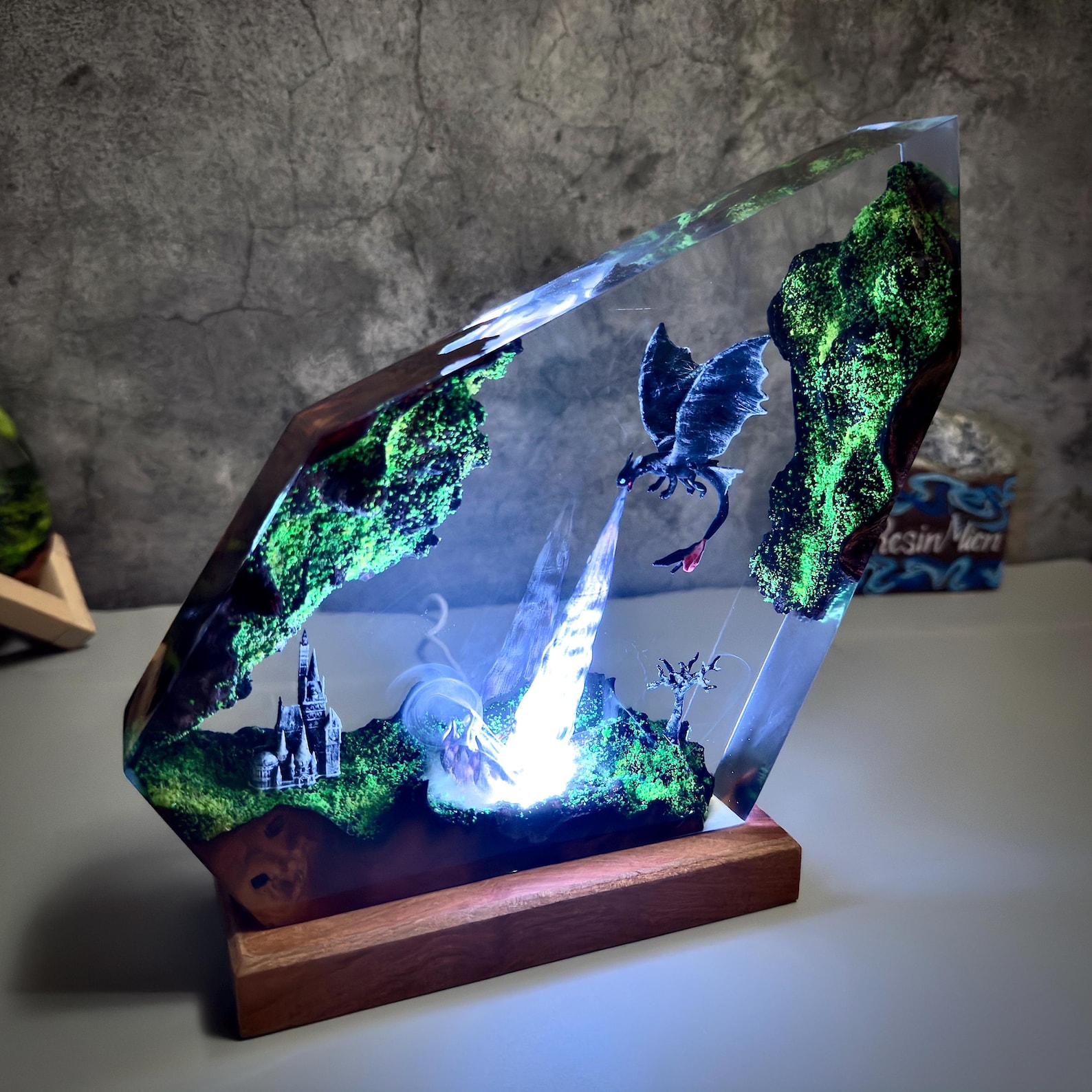 Cute Dragon Lamp , Dragon Epoxy Lamp Table Lamp HTTYD Night Lamp, Kids ...