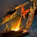Fire Dragon Resin Lamp, Dragon Legend, Dragon Figures, Dragon Lamp for ...