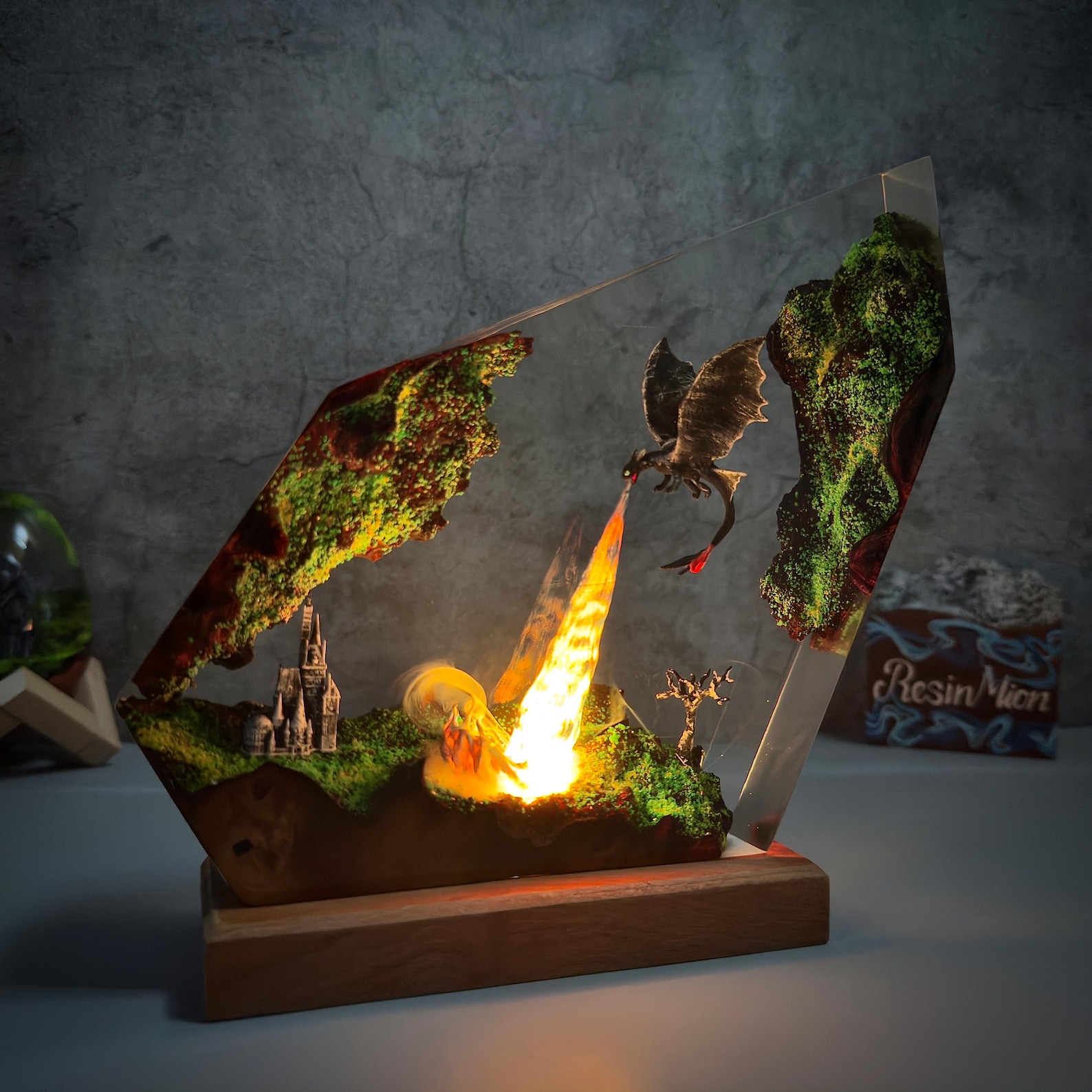 Cute Dragon Lamp , Dragon Epoxy Lamp Table Lamp HTTYD Night Lamp, Kids ...