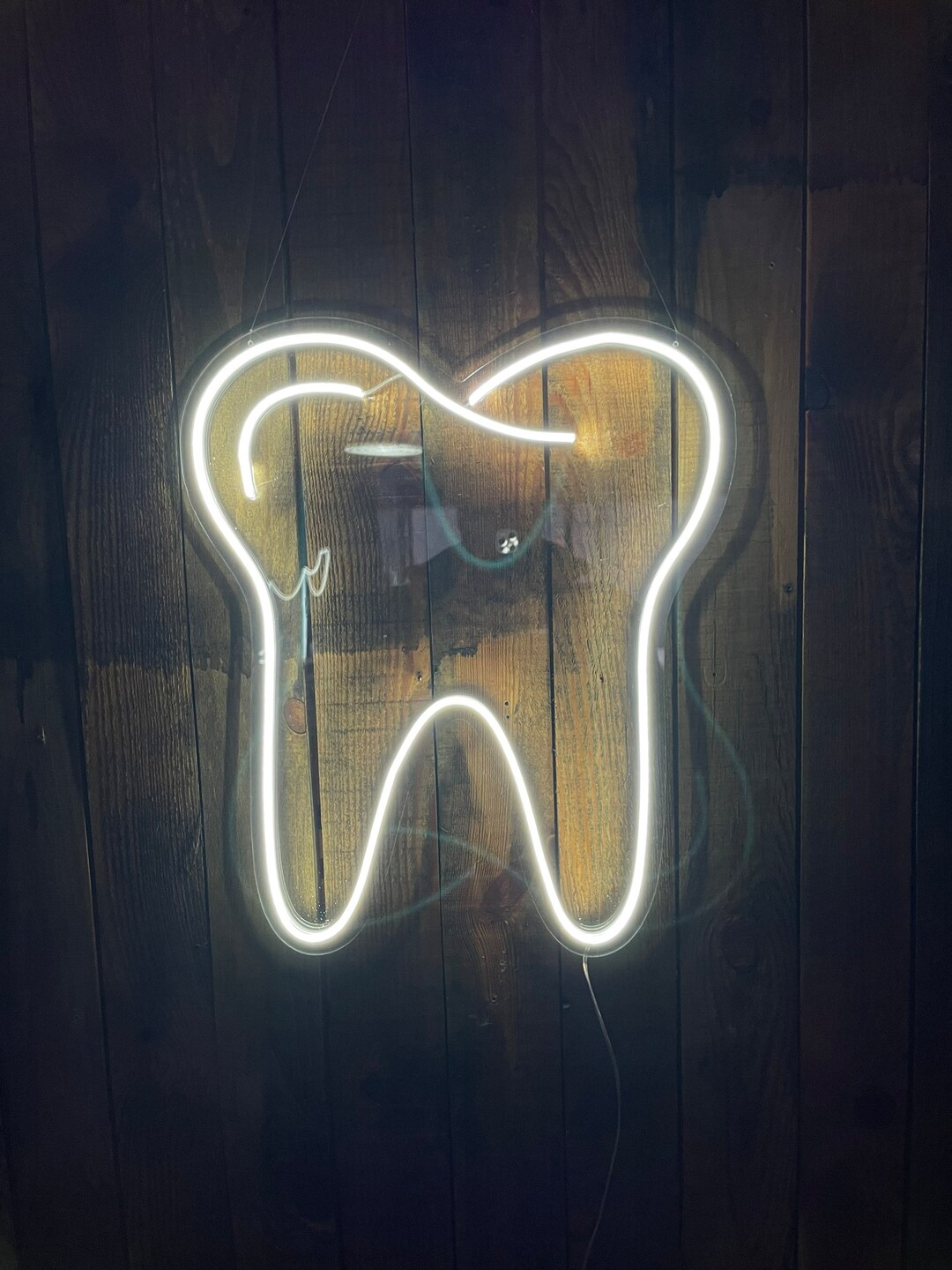 Tooth Neon Sign / Tooth Wall Art / Dental Office Wall Decor / - Etsy