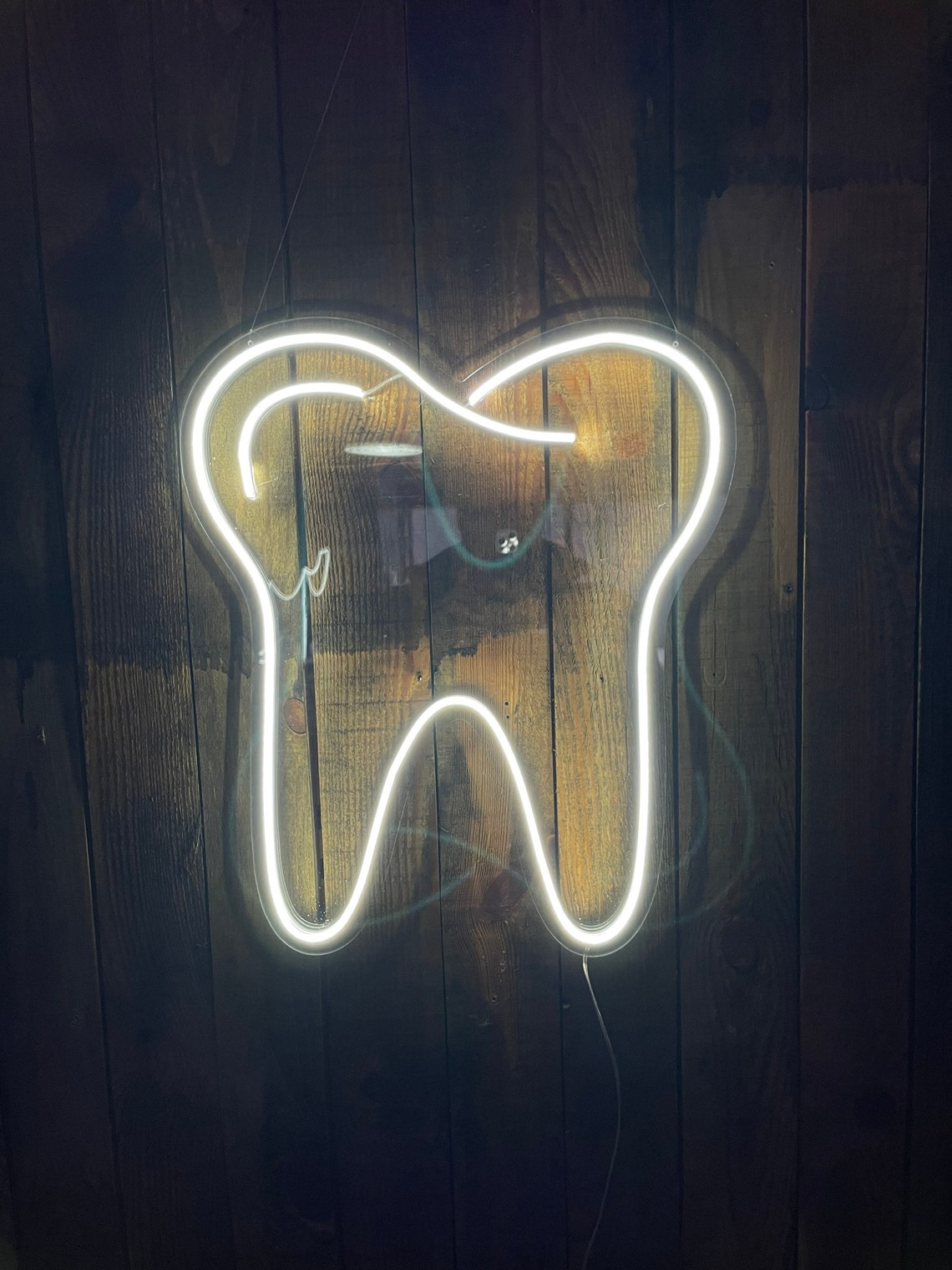 Tooth Neon Sign / Tooth Wall Art / Dental Office Wall Decor / - Etsy