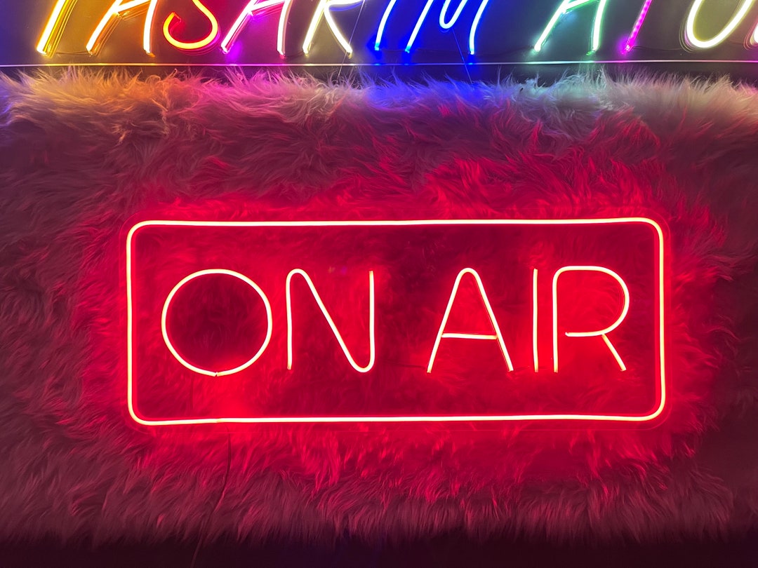 Live on Air Neon Sign for Streamers Live Streaming/recording - Etsy