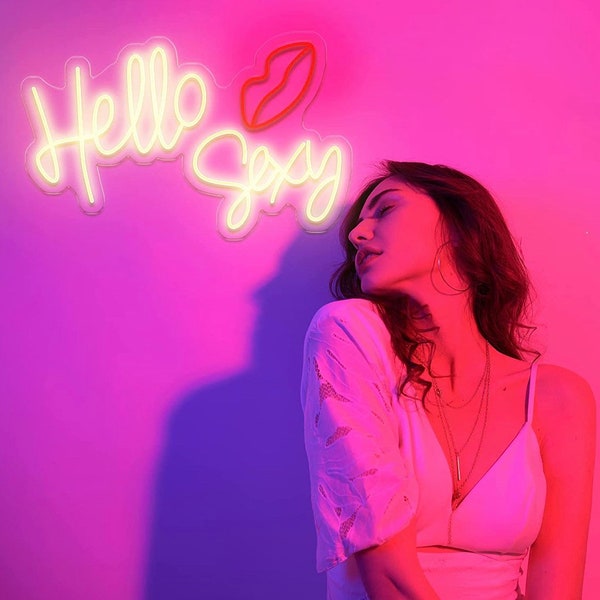 Hello Sexy Neon Sign Etsy