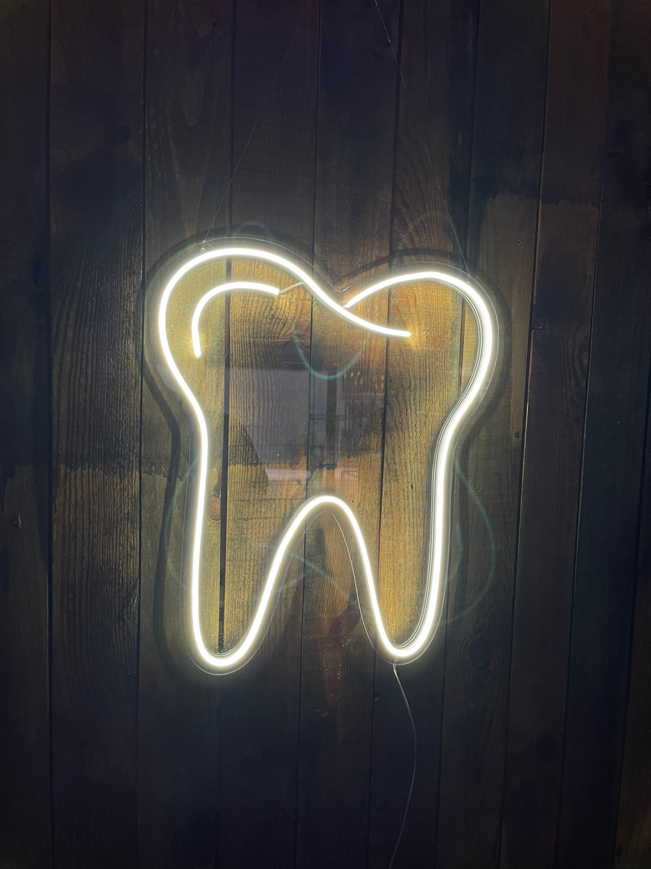 Tooth Neon Sign / Tooth Wall Art / Dental Office Wall Decor / - Etsy