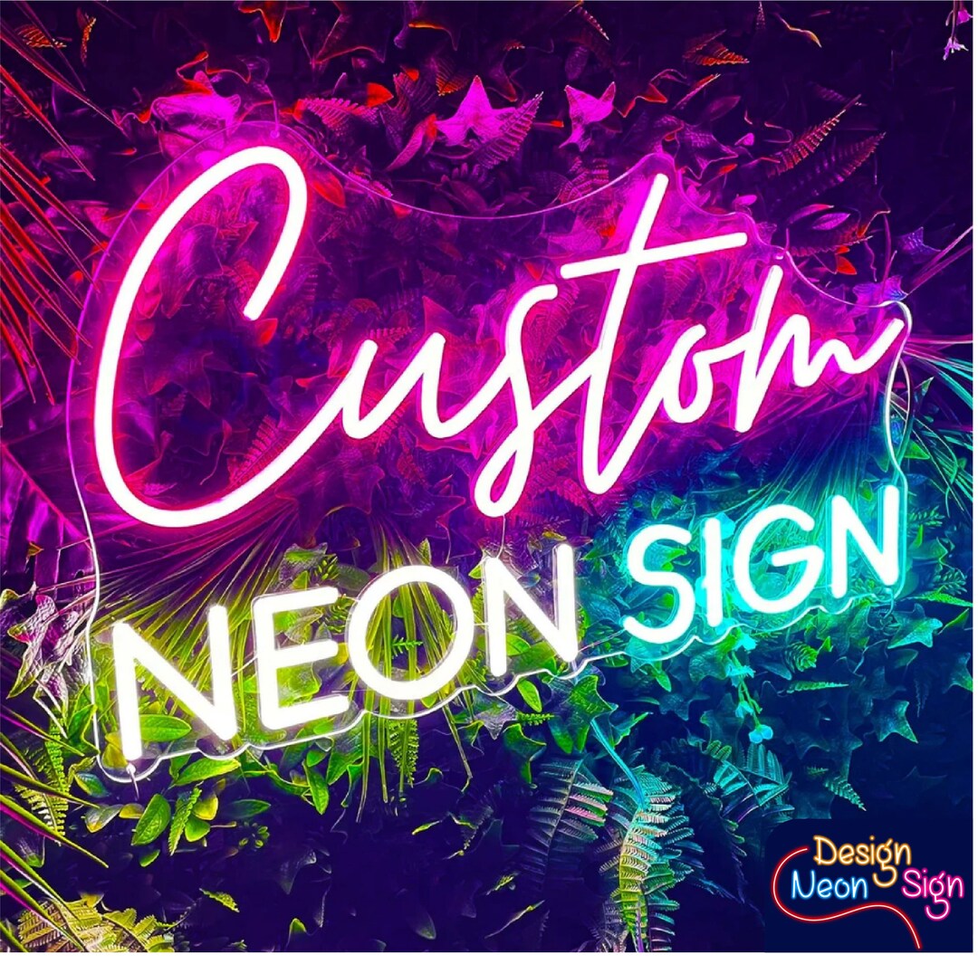 Custom Neon Sign Personalized Neon Sign Perconalized Decor - Etsy