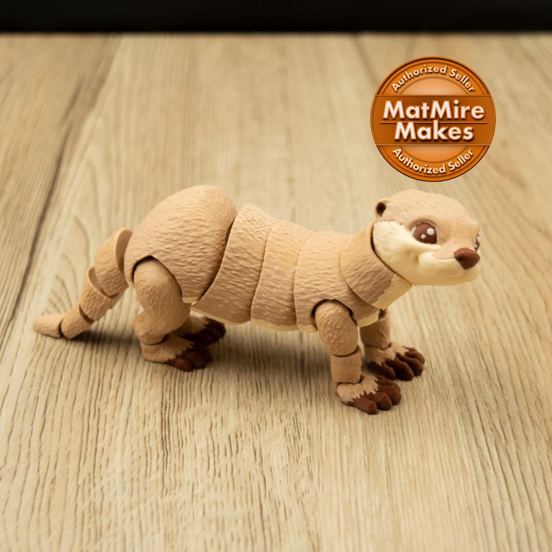 Large Otter | 3D Printed Flexible Model | Realistic Design - Etsy UK