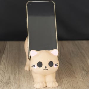 Stretching Cat Phone Stand 3D Printed Accessories - Etsy