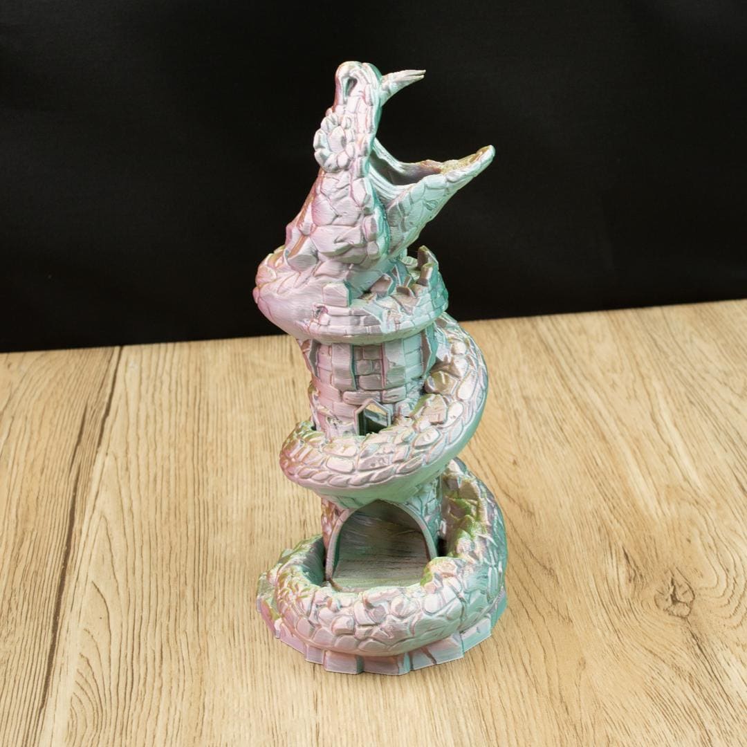 Basilisk Dice Tower | 3D Printed Fantasy Accessory - Etsy UK