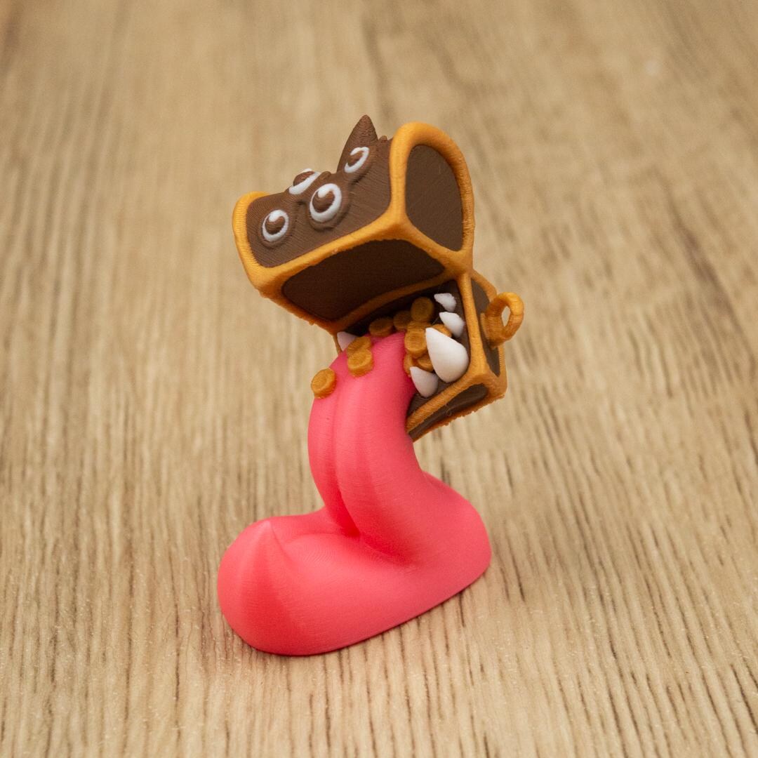 Chest Mimic Mini | 3D Printed Monster Figurine | 2x2 Inch Display Size ...