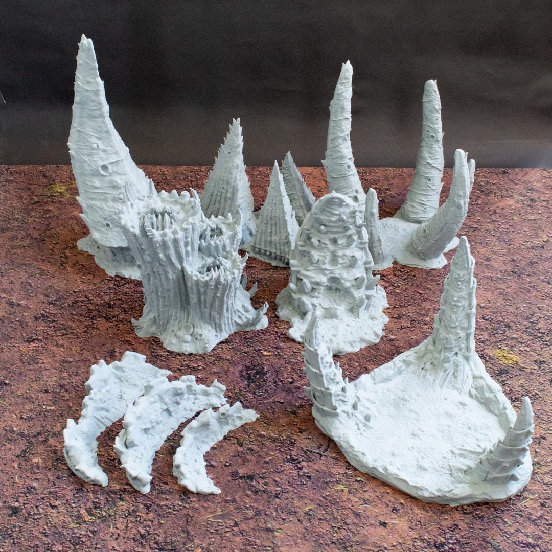 Alien / Tyranid Style | Scenery / Terrain | 3D Printed | FDM PLA - Etsy