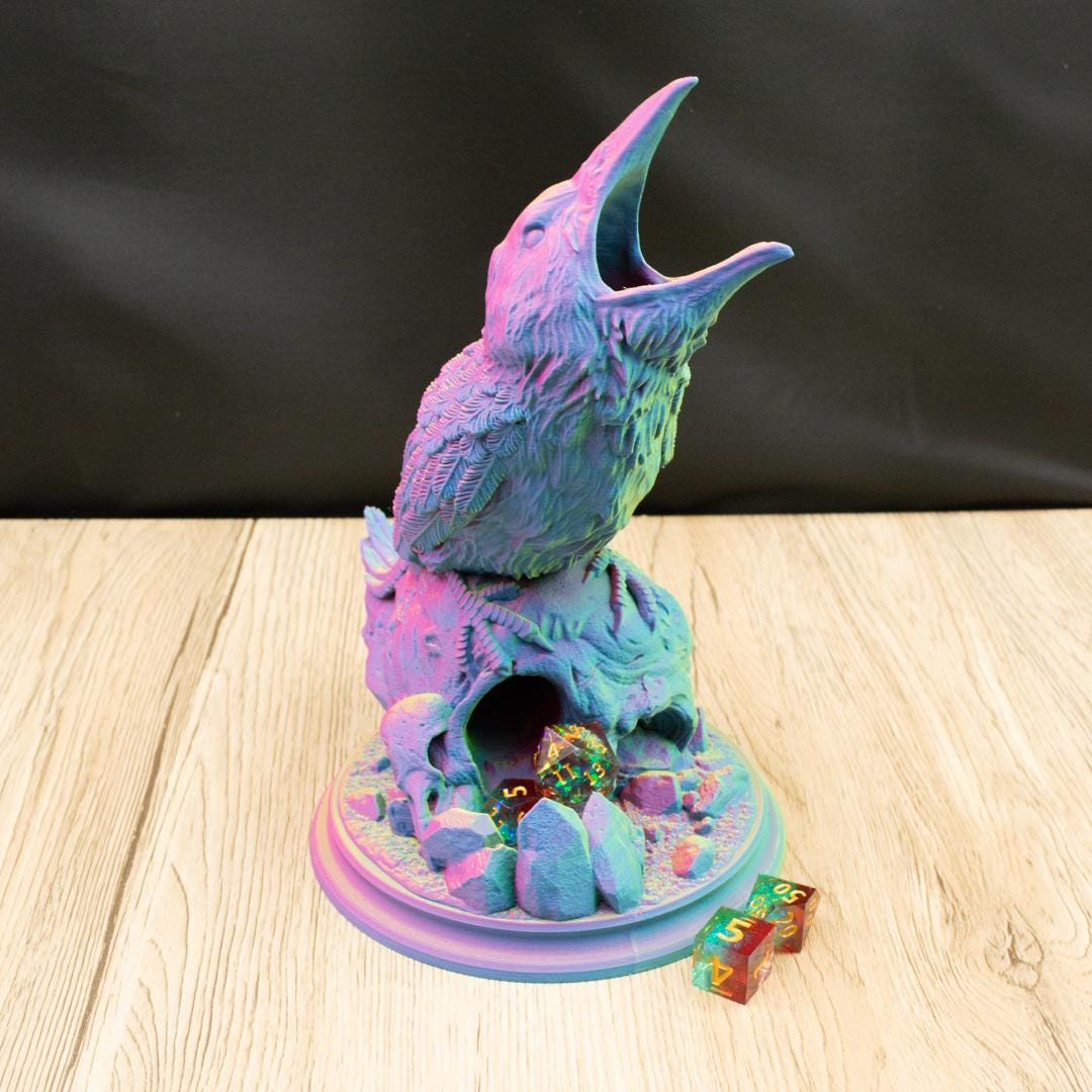 Crow Dice Tower | 3D Printed Gaming Accessories - Etsy UK