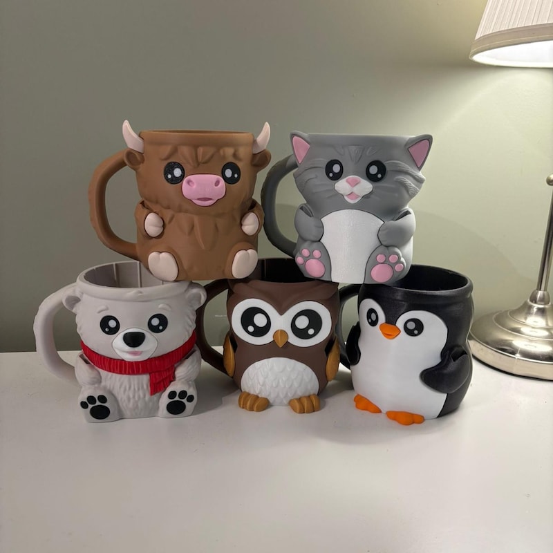 Ice Cream Mug and Spoon - Etsy UK