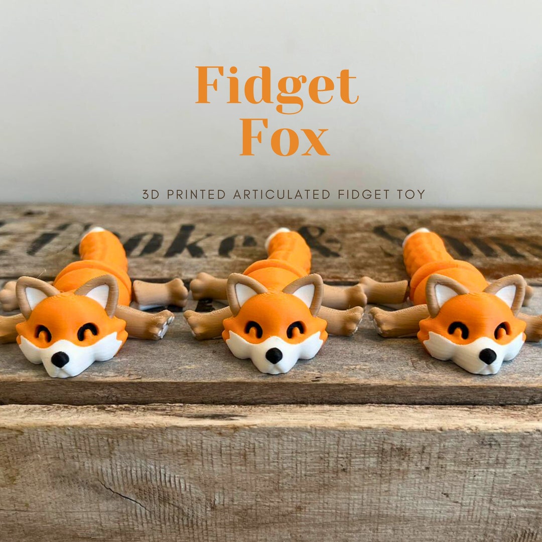 Fidget Fox 3D Printed Fidget Toy - Etsy UK
