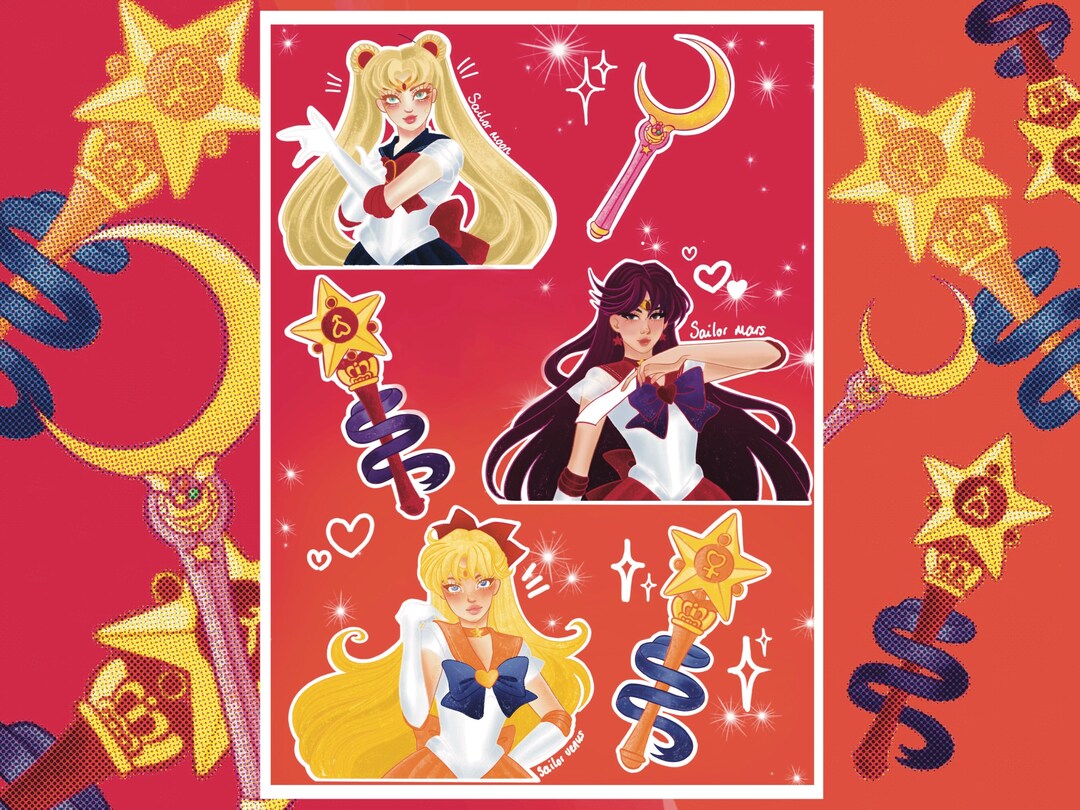 Sailor Moon Sticker Sheet - Etsy