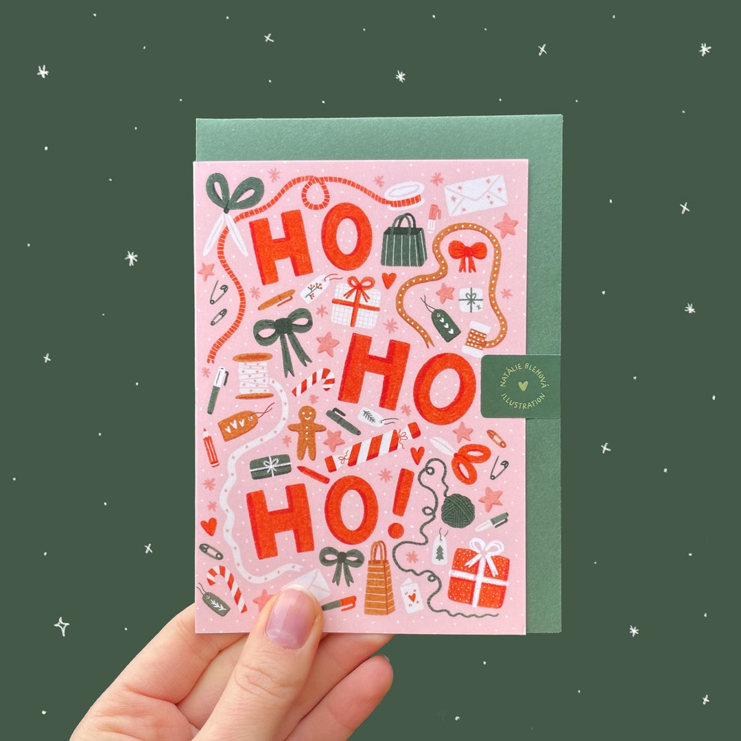 Hohoho - Christmas Card A6, Illustration, Digital Illustration ...