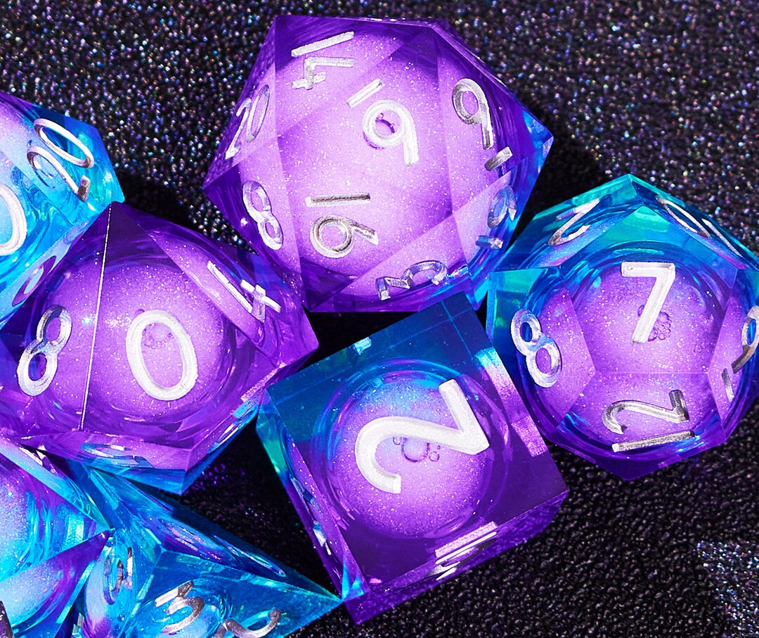 New Arrivals Liquid Core Dice Set Dnd Dice Set Liquid Core - Etsy