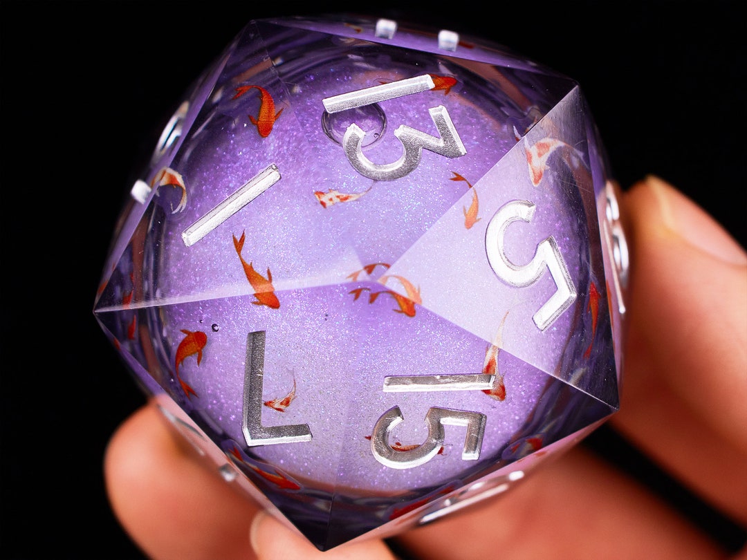 Liquid Core D20 Dice , Dnd Dice Set Liquid Core for Role Playing Games ...