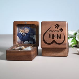 Custom Wooden Pet Fur Keepsake Box: Engraved Pet Memorial Gift - Etsy