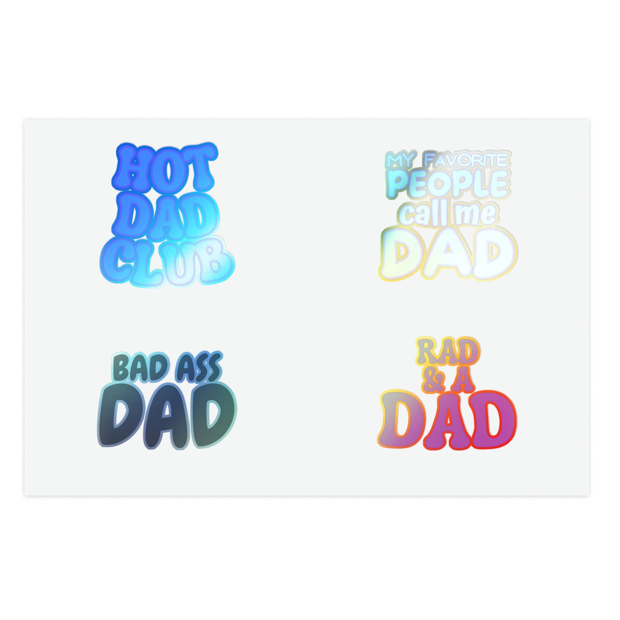 For the Dads in Your Life, Funny Sarcastic Sticker Sheets for Fathers ...