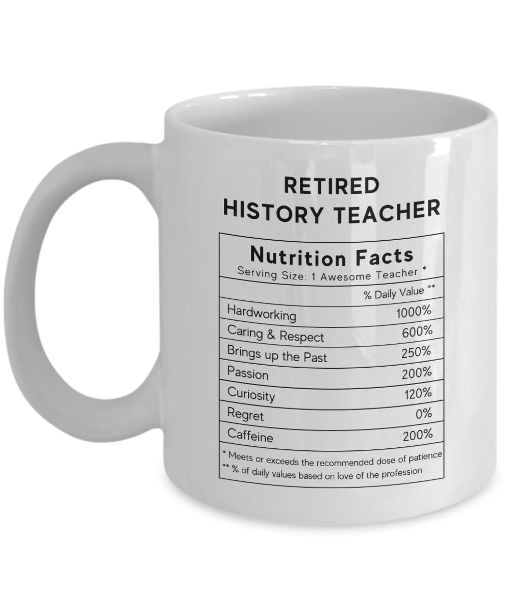 History Teacher Gifts, Teacher Retirement Gift, Mug, Retirement Gifts ...