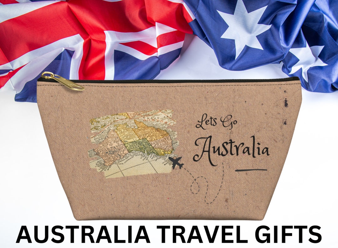 Australia Travel Gifts, Personalized Accessory Pouch, Gifts for Travel ...