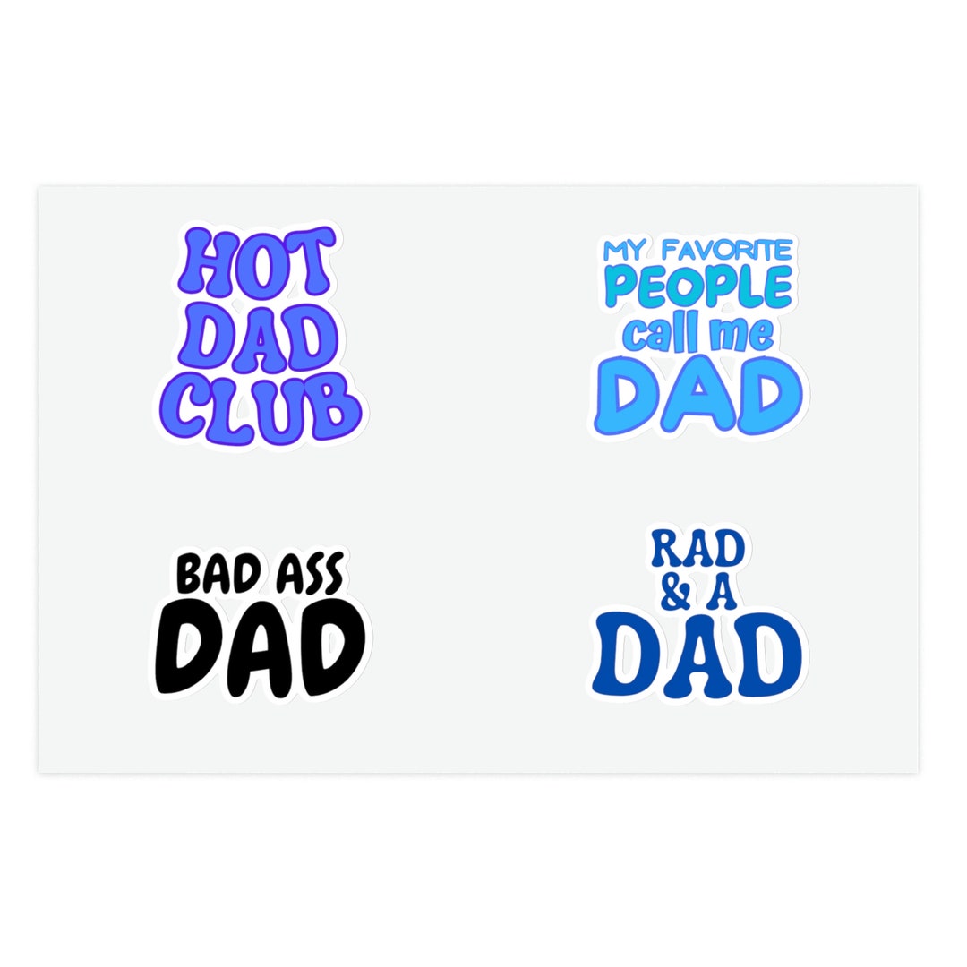 For the Dads in Your Life, Funny Sarcastic Sticker Sheets for Fathers ...