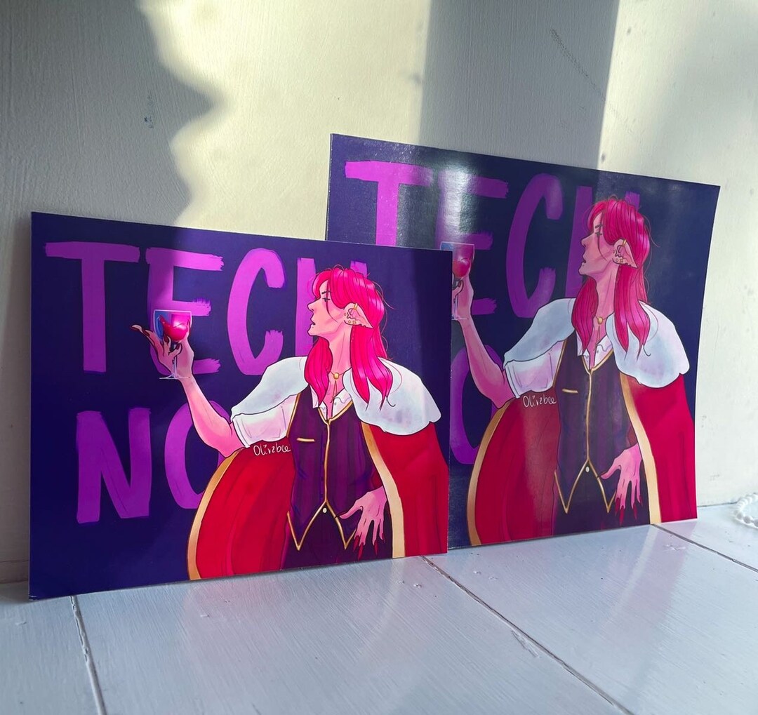 Technoblade Poster Digital Art Print Wall Art minecraft - Etsy