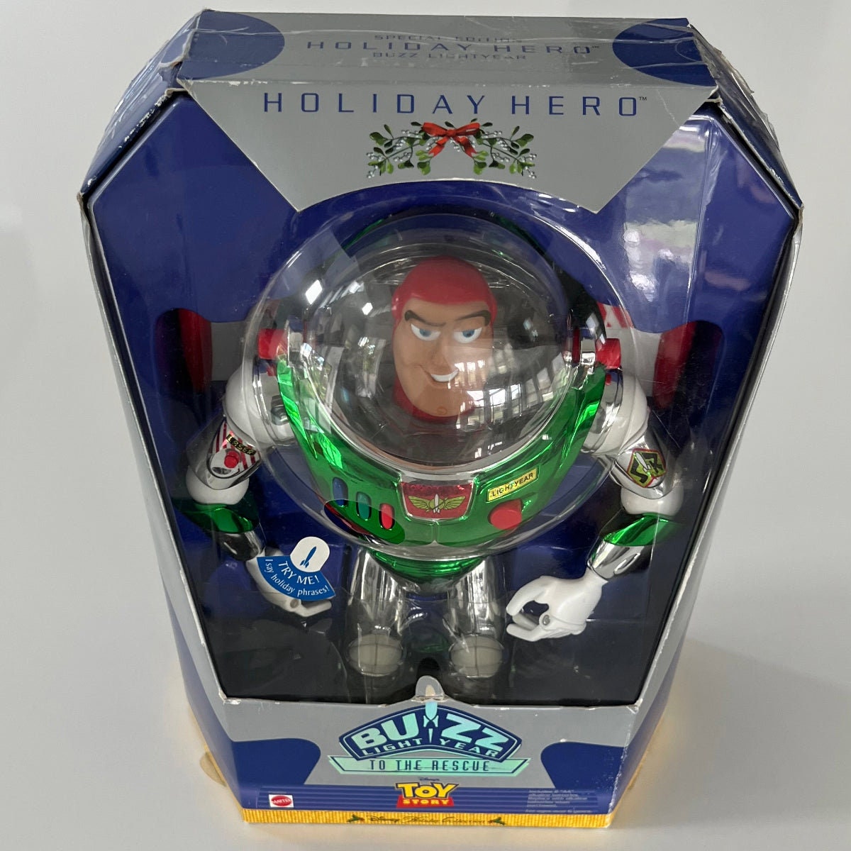 Vintage 1998 Buzz Lightyear Special Christmas Edition Action Figure New ...