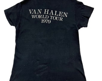 Rare Find Vintage Van Halen 1979 World Tour Concert T-shirt Rare Find Vintage Van Halen 1979 World Tour Concert T-shirt