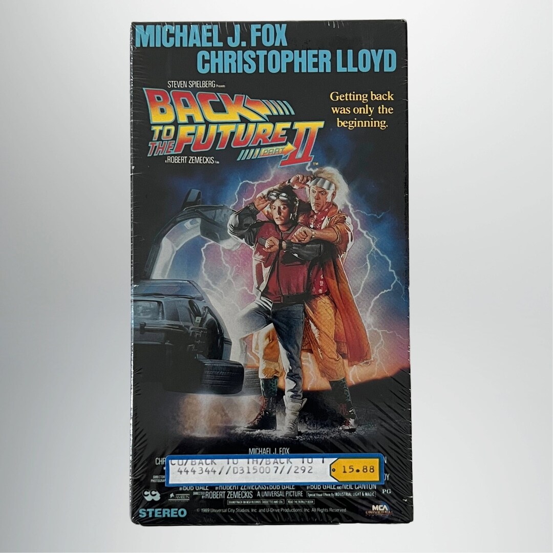 Vintage 1990 Back to the Future Part 2 Sealed VHS - Etsy