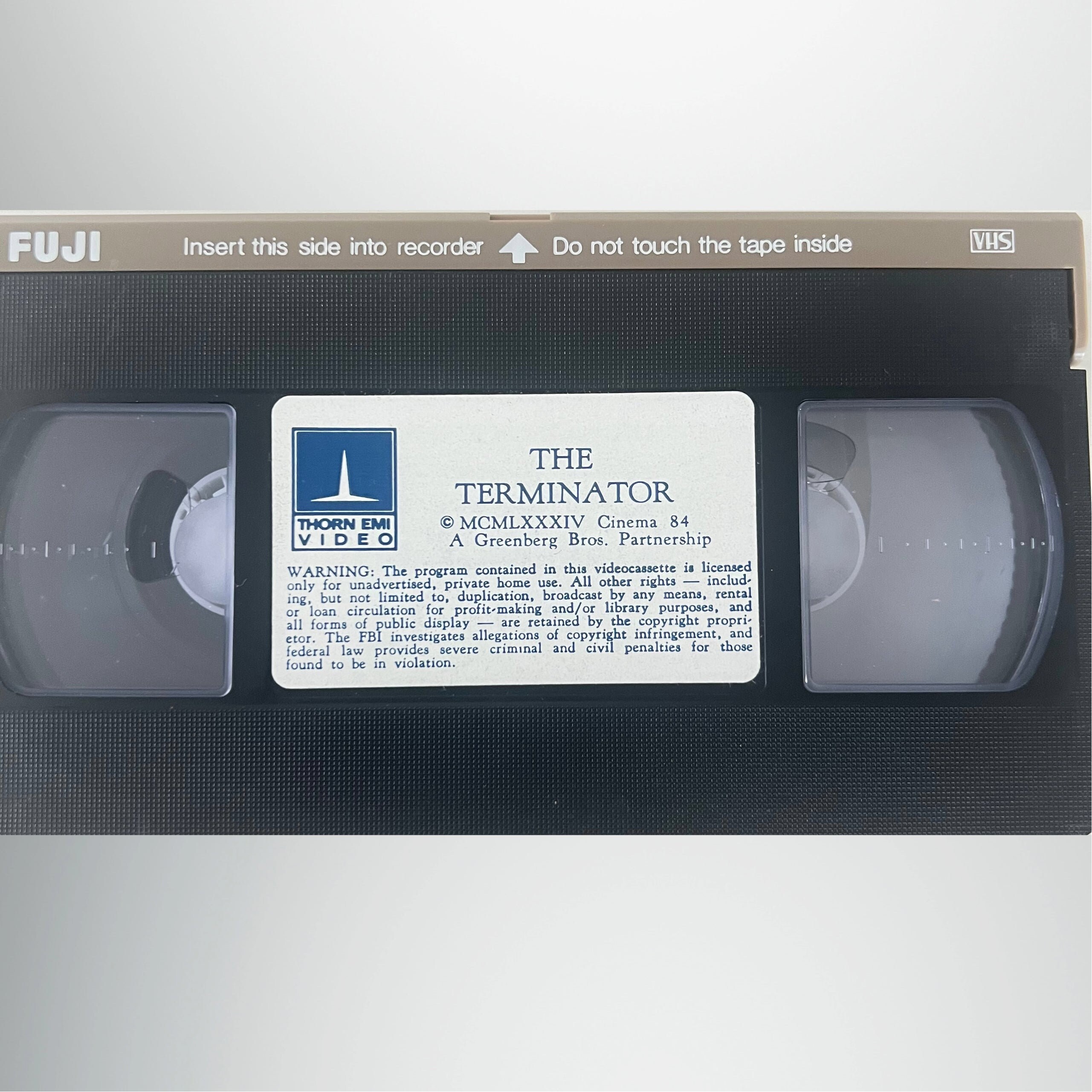 Rare Vintage the Terminator 1984 First Release Thorn EMI White ...