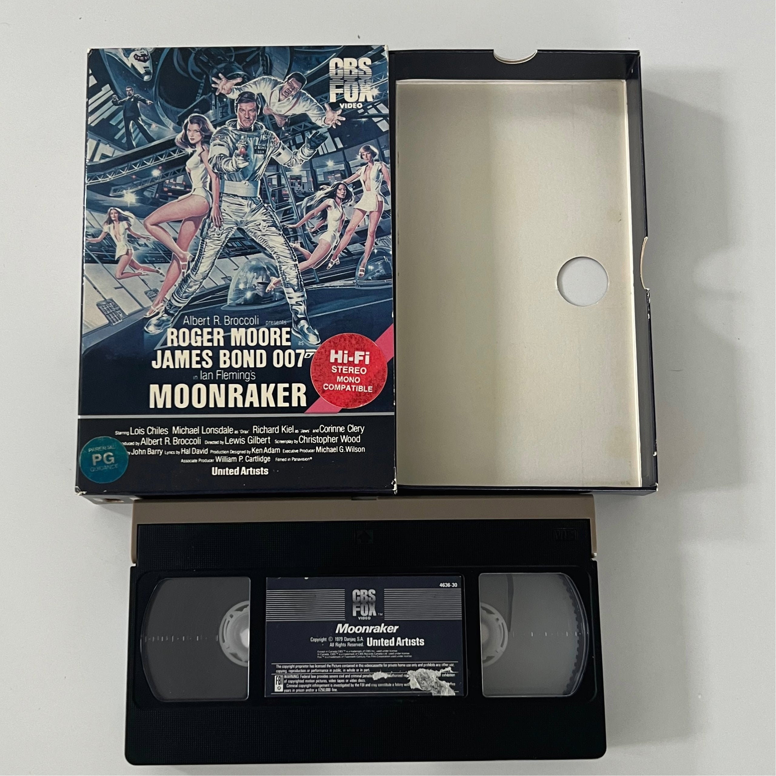 Vintage 1983 James Bond Moonraker Side Draw VHS - Etsy