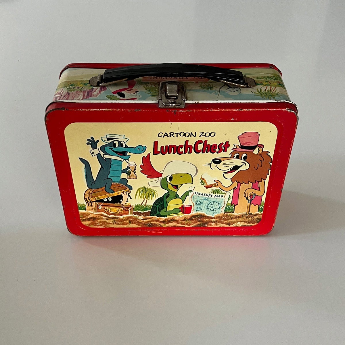 Rare Vintage 1960s Cartoon Zoo Lunch Chest Lunchbox Only No Thermos - Etsy