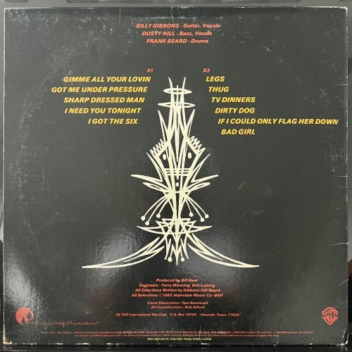 Vintage 1983 ZZ Top Eliminator Vinyl Album - Etsy