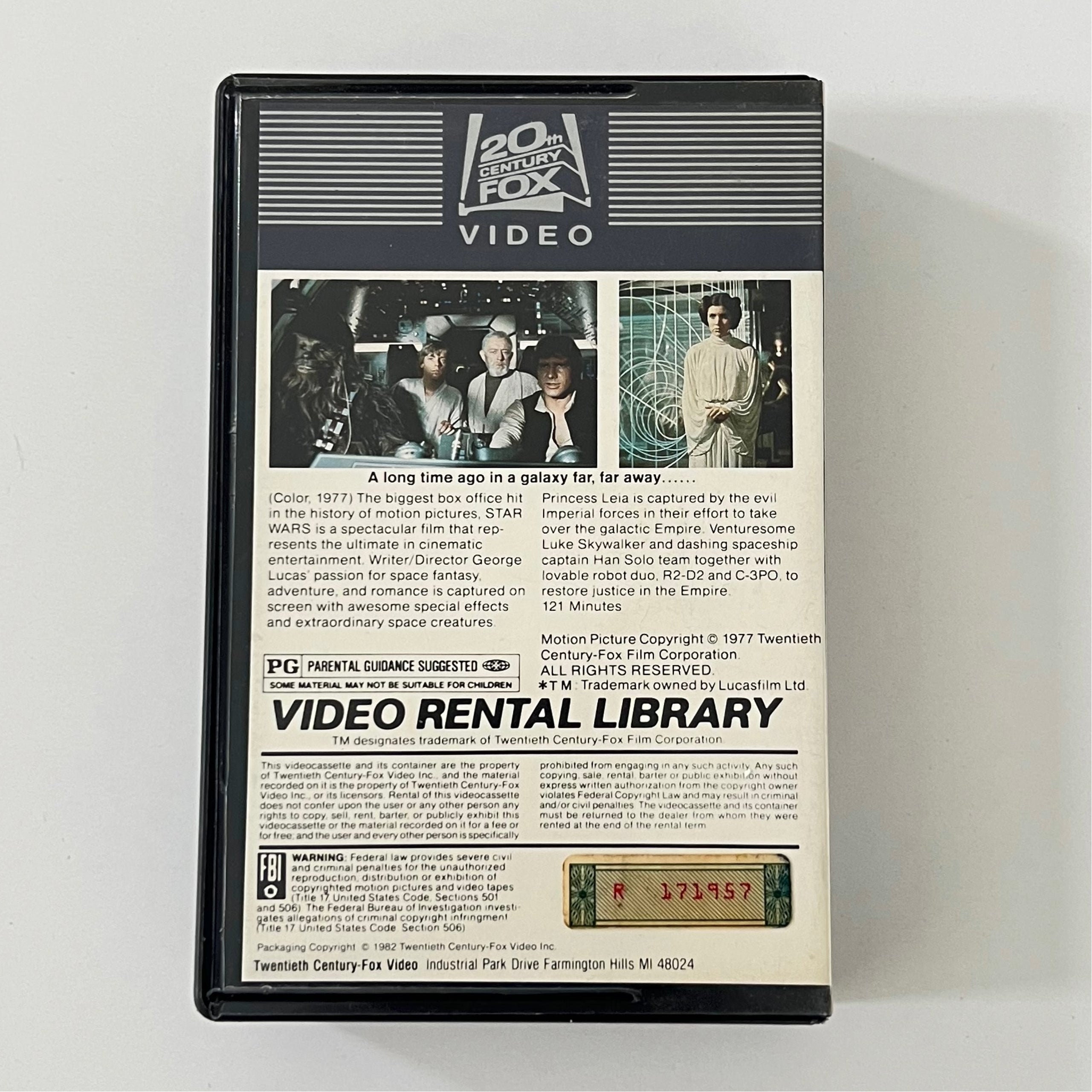 Rare 1982 First Release Star Wars Beta With Matching Serial ID Number ...