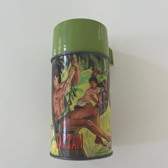 Rare Vintage 1966 Tarzan Lunchbox with Thermos - Gem