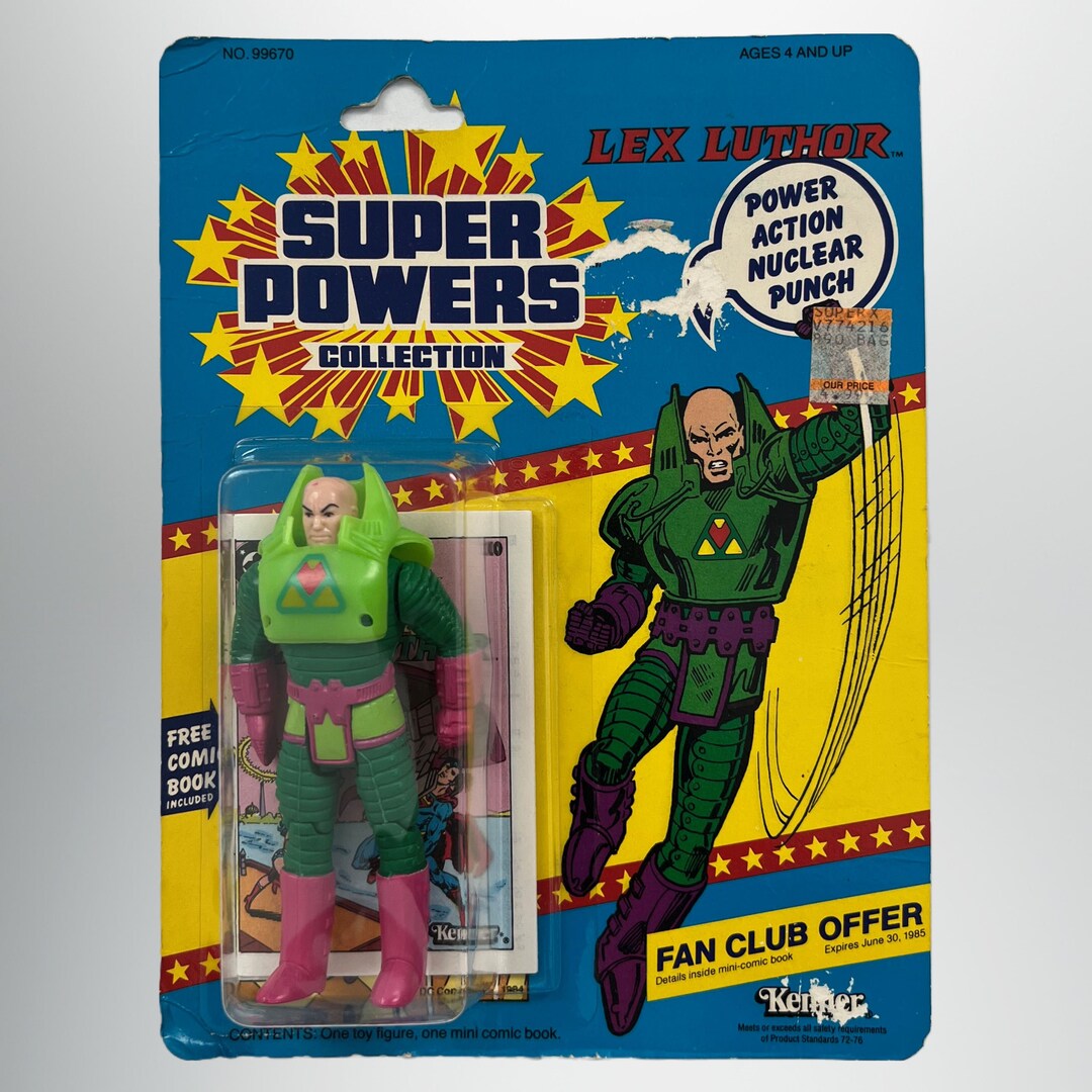 Vintage 1984 Kenner Lex Luthor Action Figure New in Box - Etsy
