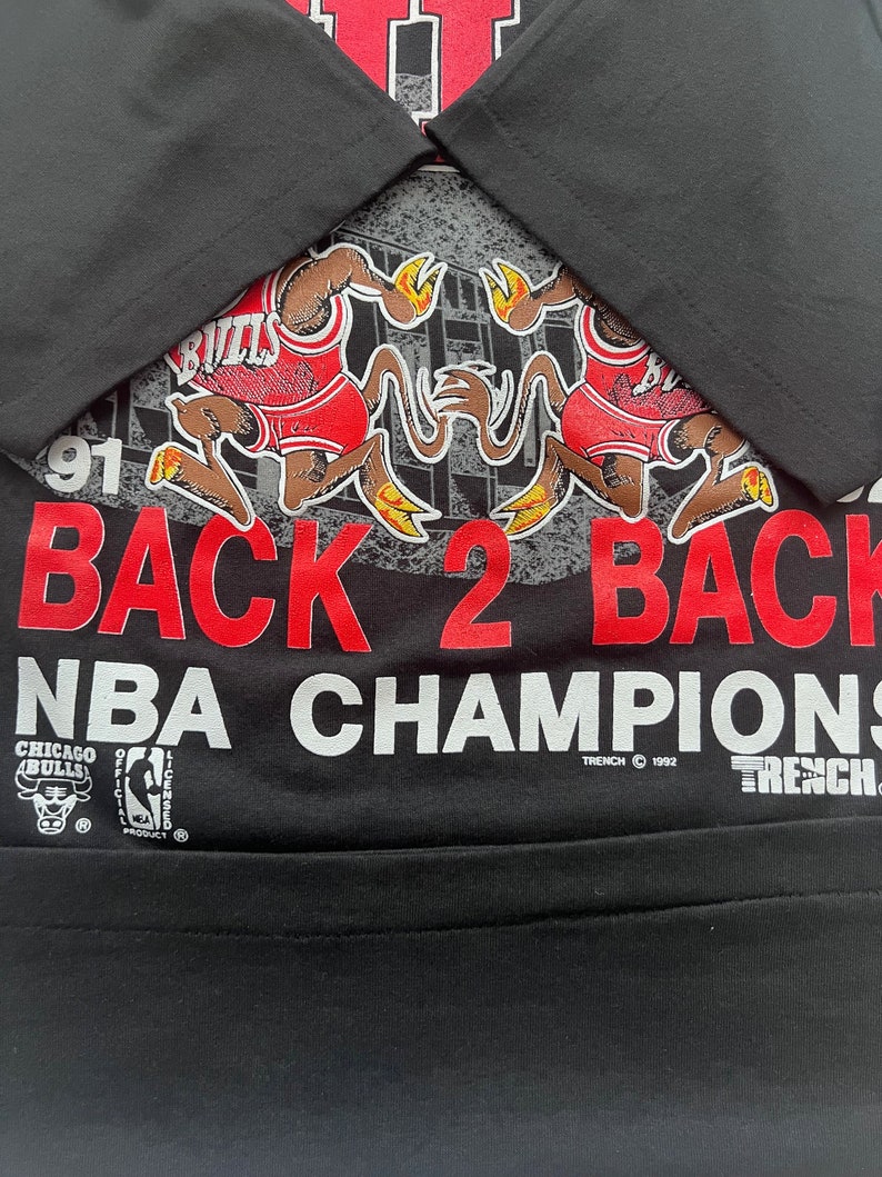 Vintage Chicago Bulls Shirt "1992 NBA Chicago Bulls Back 2 Back ...
