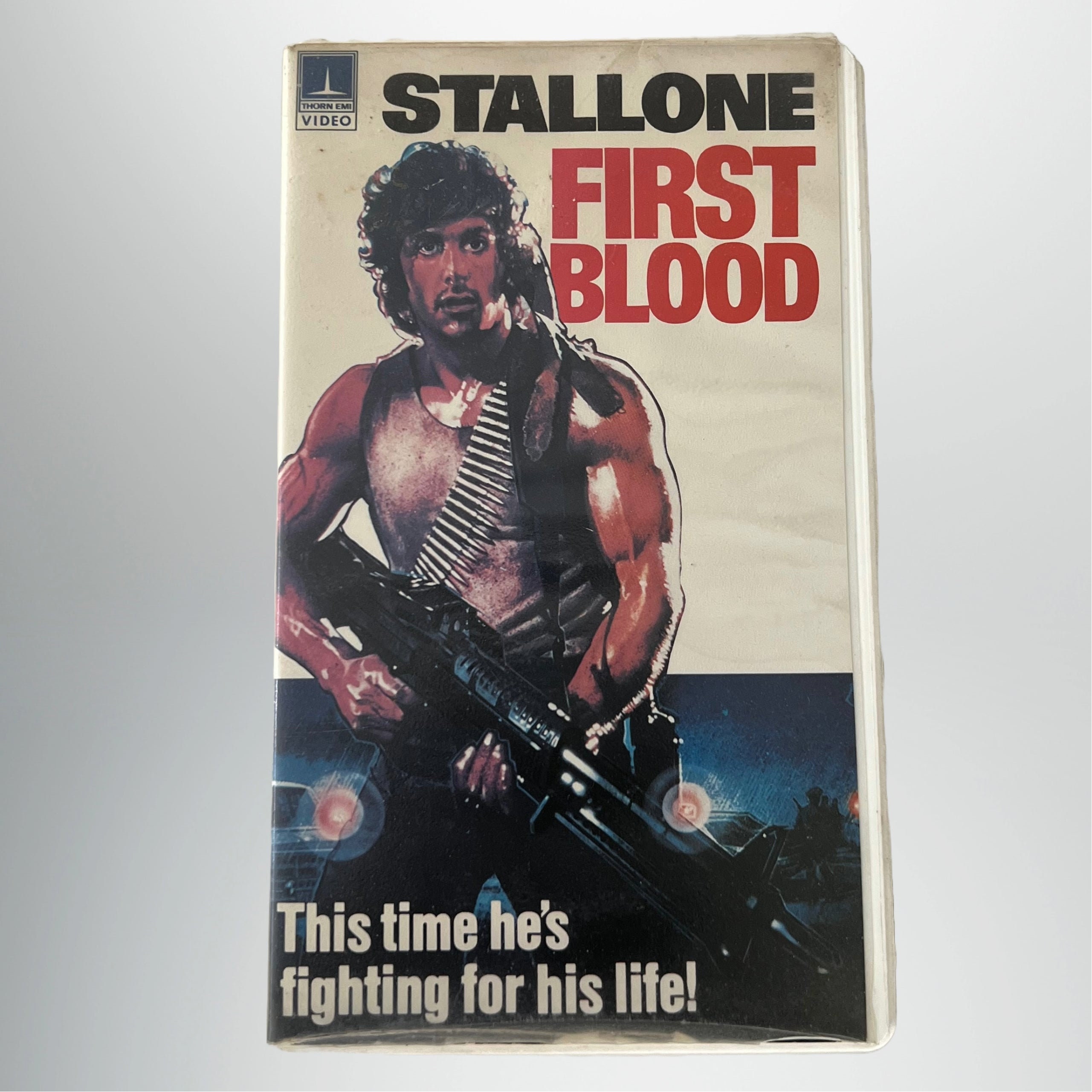 Vintage 1982 Original First Release EMI Rambo First Blood Clamshell VHS ...