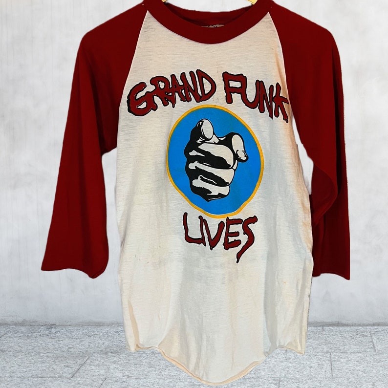 Rare 80s Vintage Grand Funk Railway Lives. the American Band Tour T ...