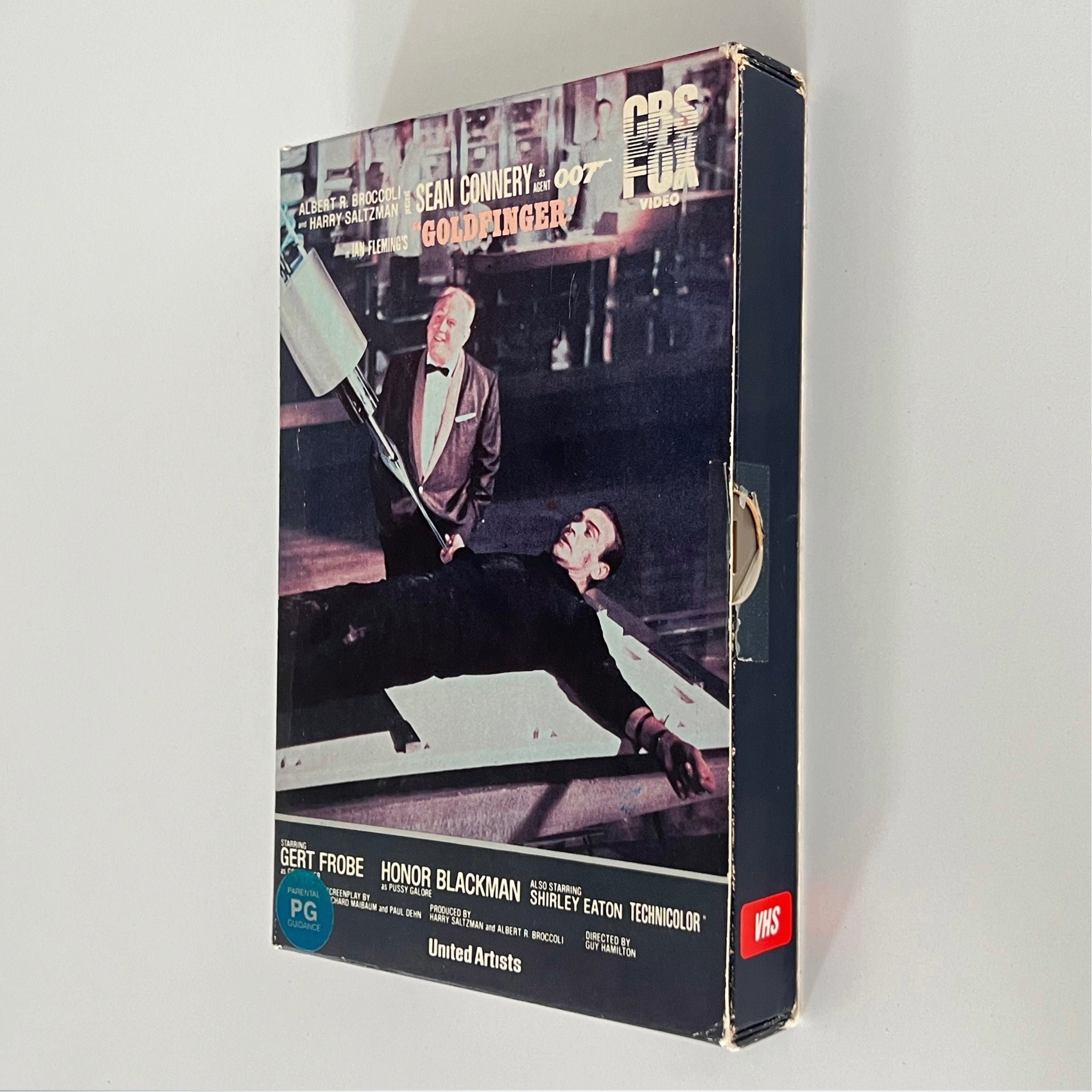 Vintage 1983 James Bond Goldfinger Side Draw VHS - Etsy