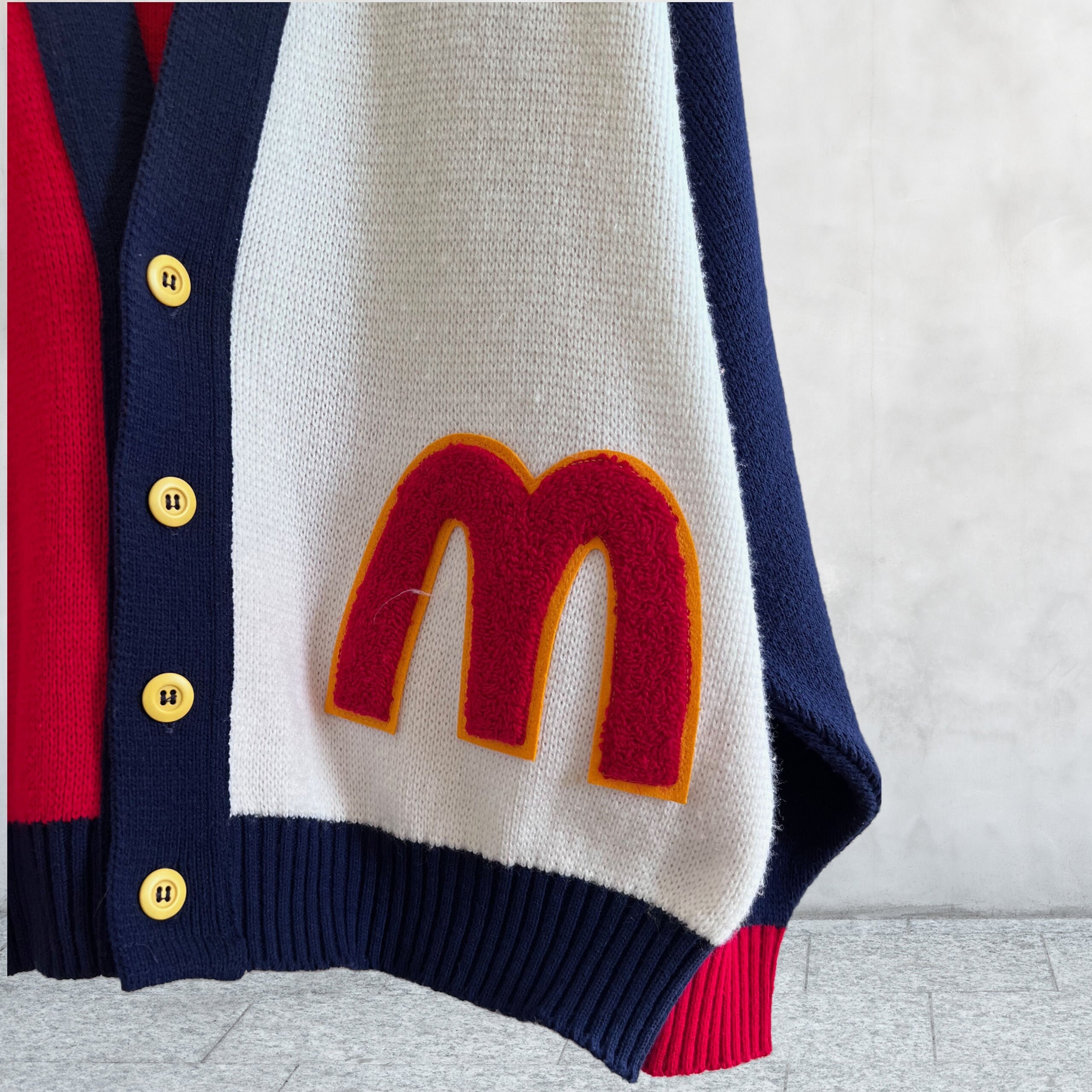 Rare 80s Vintage Mcdonalds Cardigan Sweater. XL - Etsy