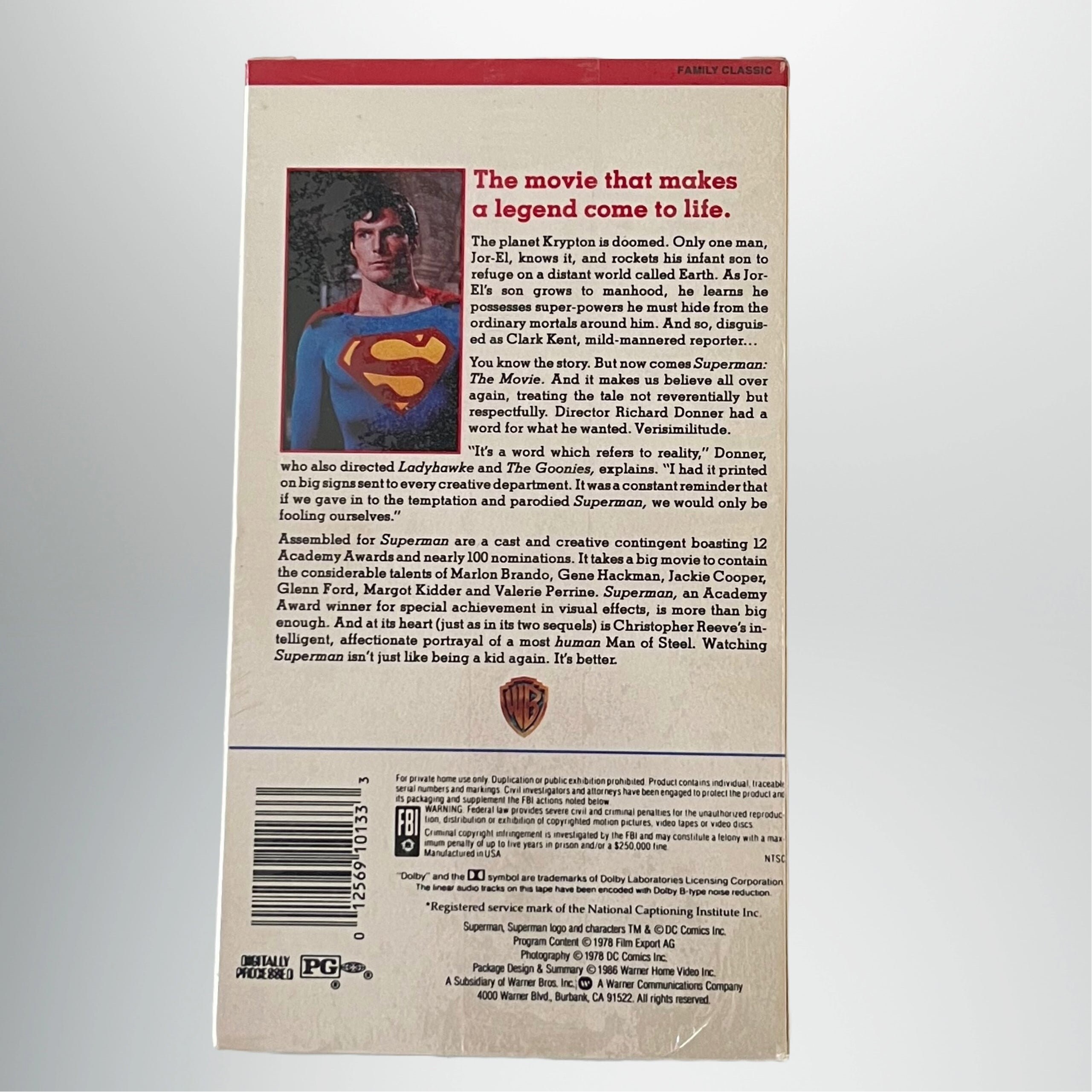 Vintage 1986 Superman Sealed VHS With Watermark. - Etsy