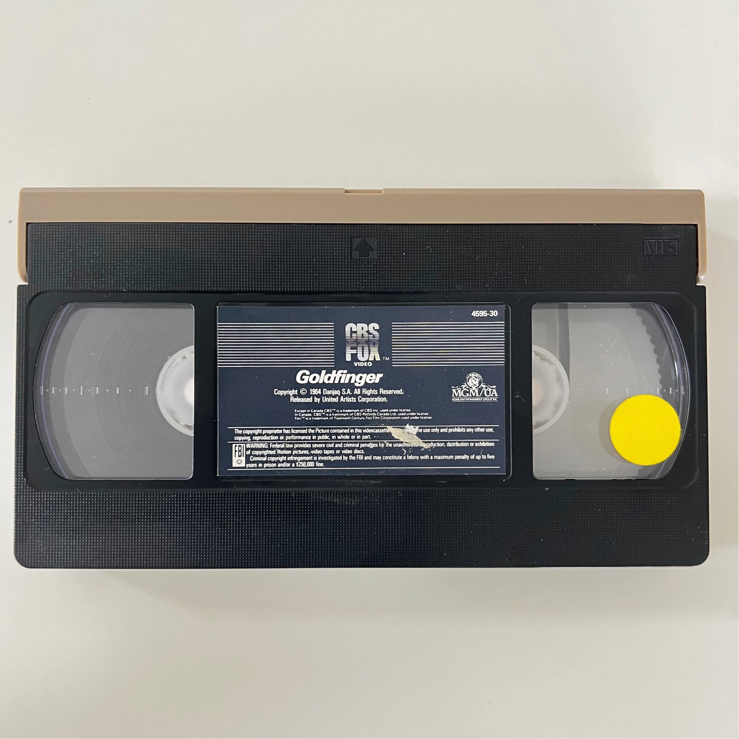 Vintage 1983 James Bond Goldfinger Side Draw VHS - Etsy